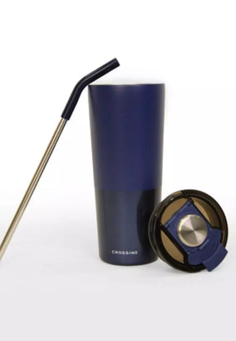 Buy CROSSING Crossing Volt Ins S/S Straw Tumbler 710ML - Ink Blue Online | ZALORA Malaysia