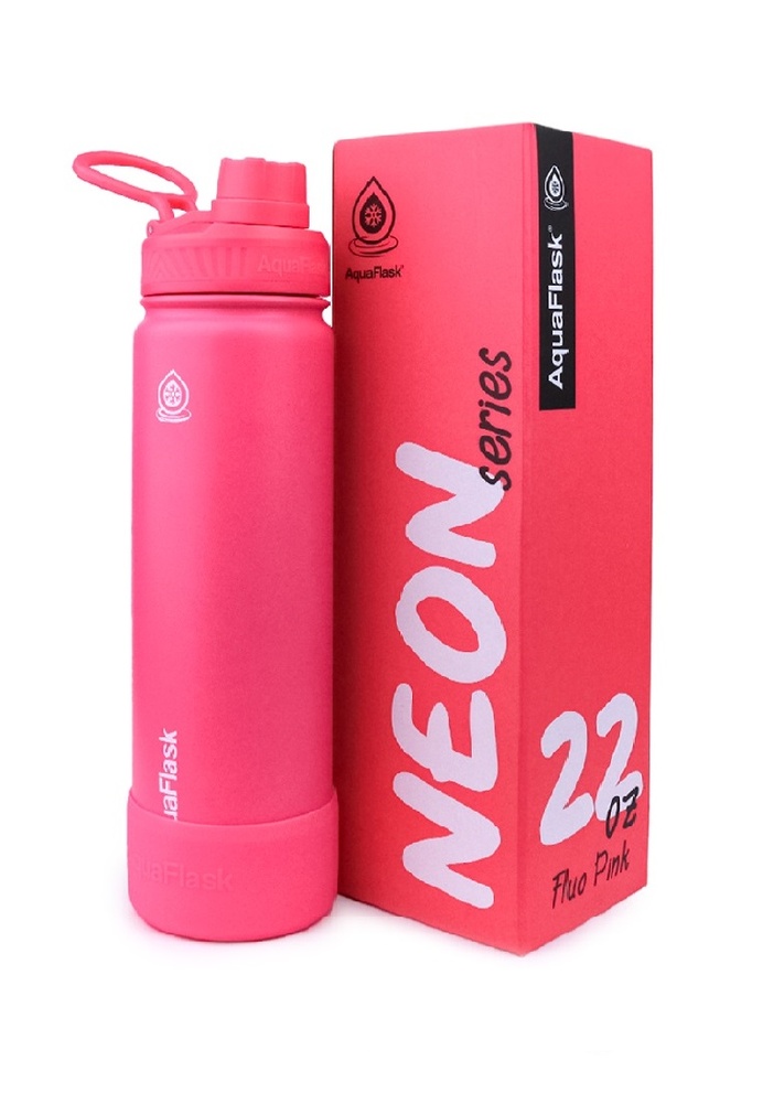 Aquaflask 22oz Wide Mouth Water Bottle Neon Fluo Pink | ZALORA Philippines