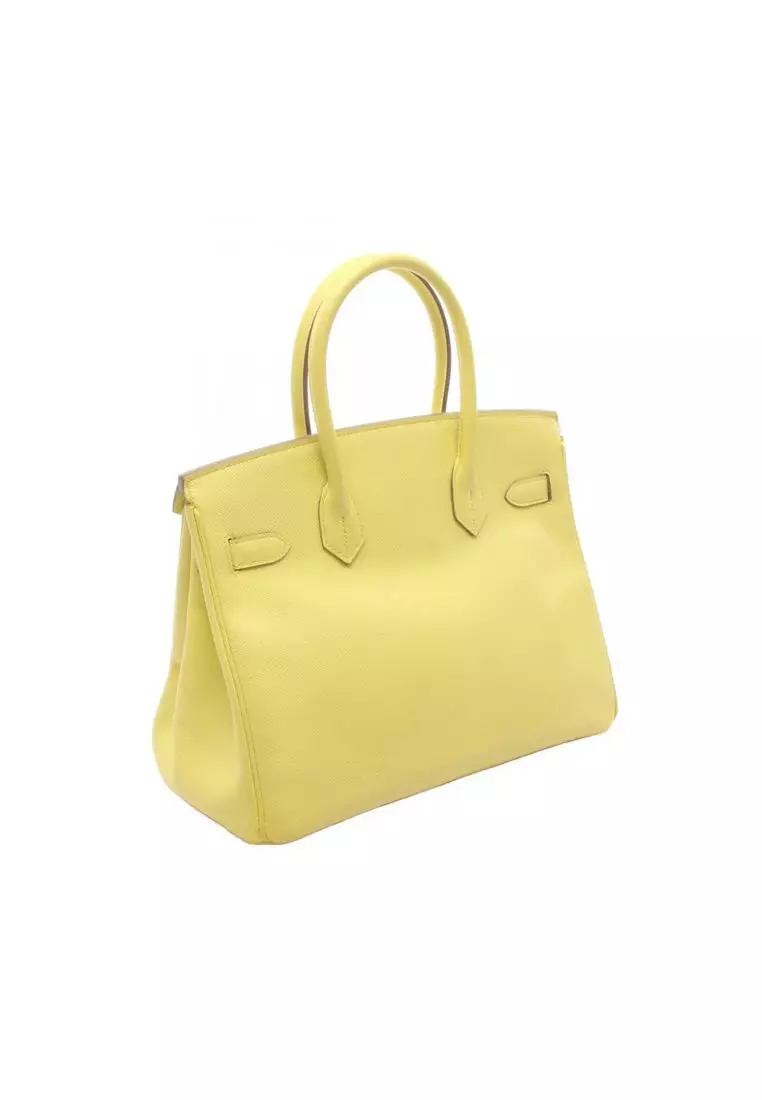 Buy Hermes Pre-Loved Hermès Yellow Leather Birkin 30 2025 Online | ZALORA