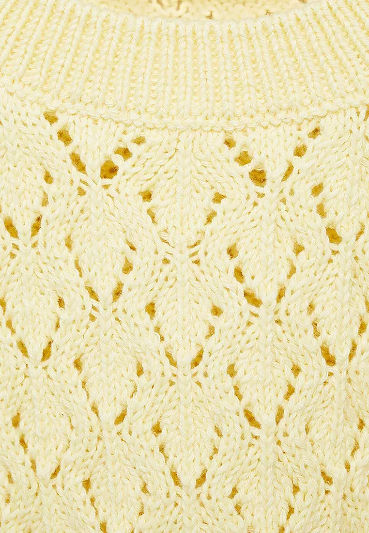 Buy MANGO BABY Knitted Gilet With Openwork Details 2025 Online | ZALORA Philippines