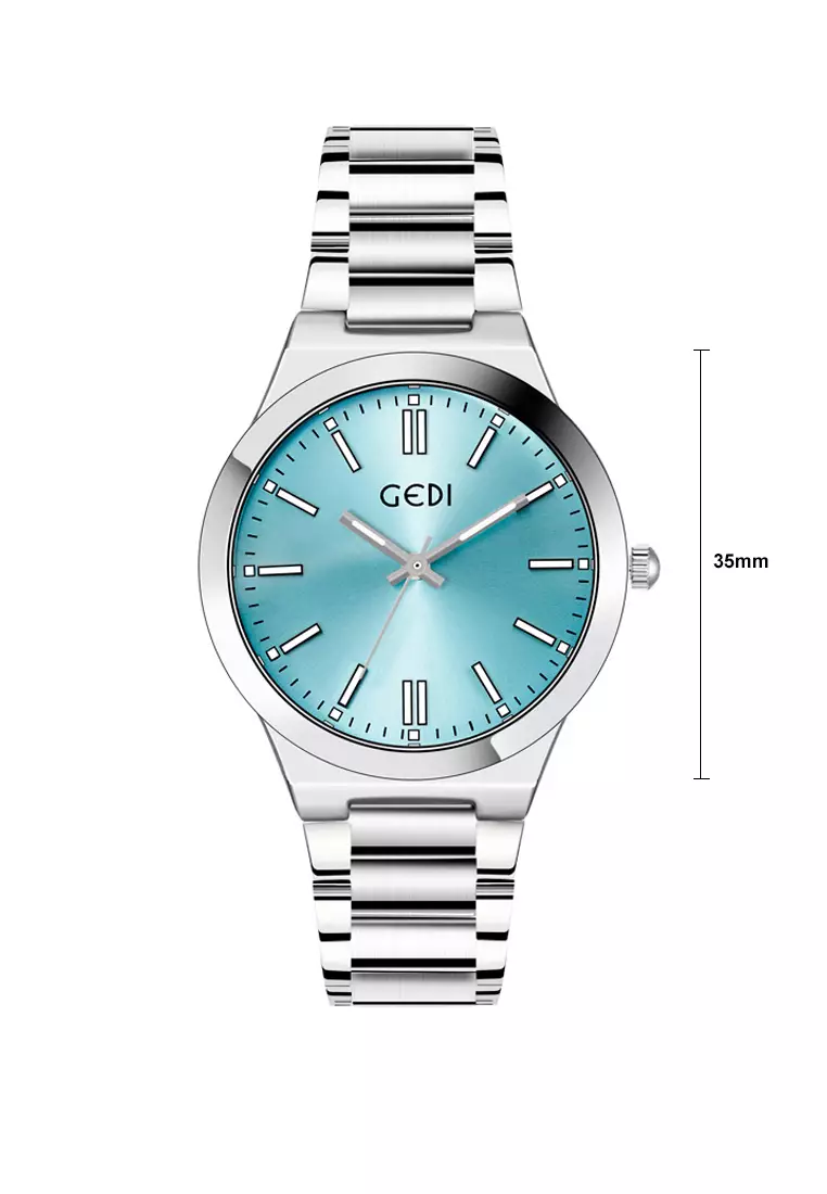 GEDI GEDI Fashion Simple Round Quartz Watch Diameter 35mm, Blue Surface ...