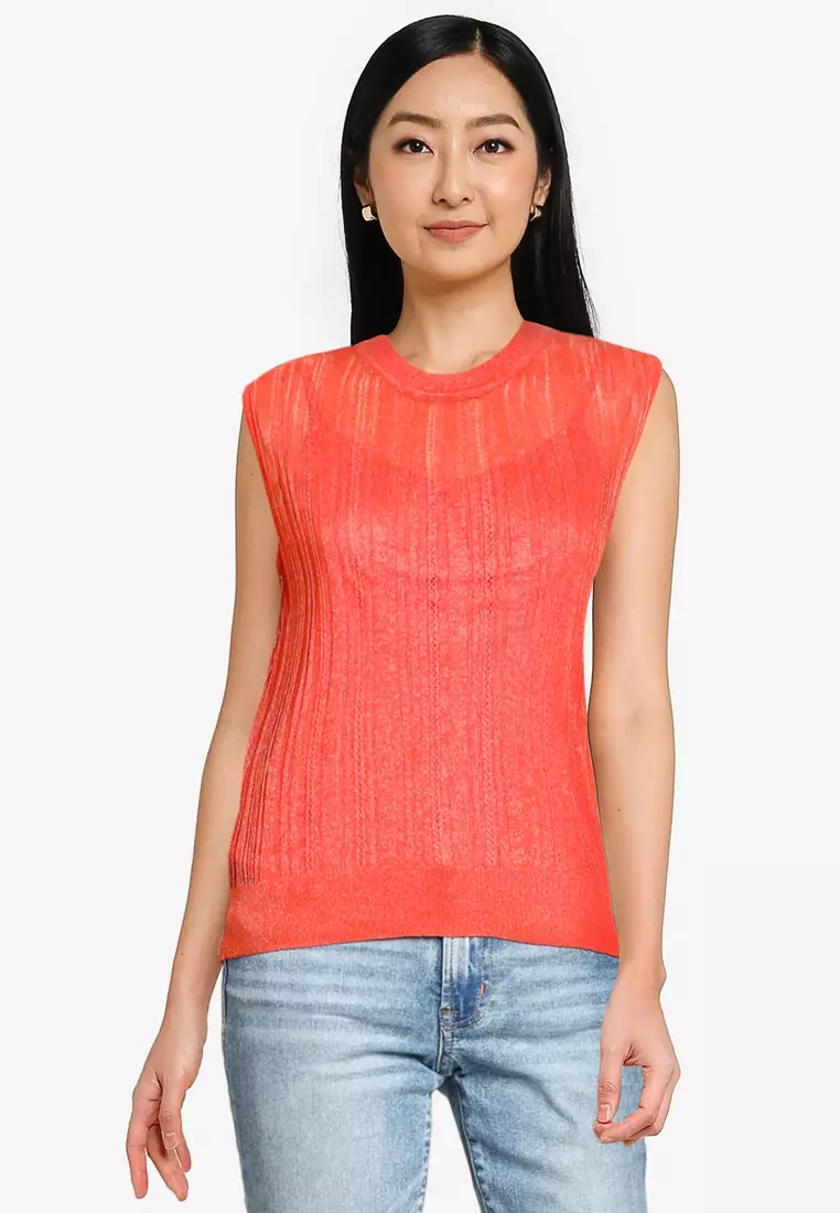 Buy Heather Texture Top Online | ZALORA Malaysia