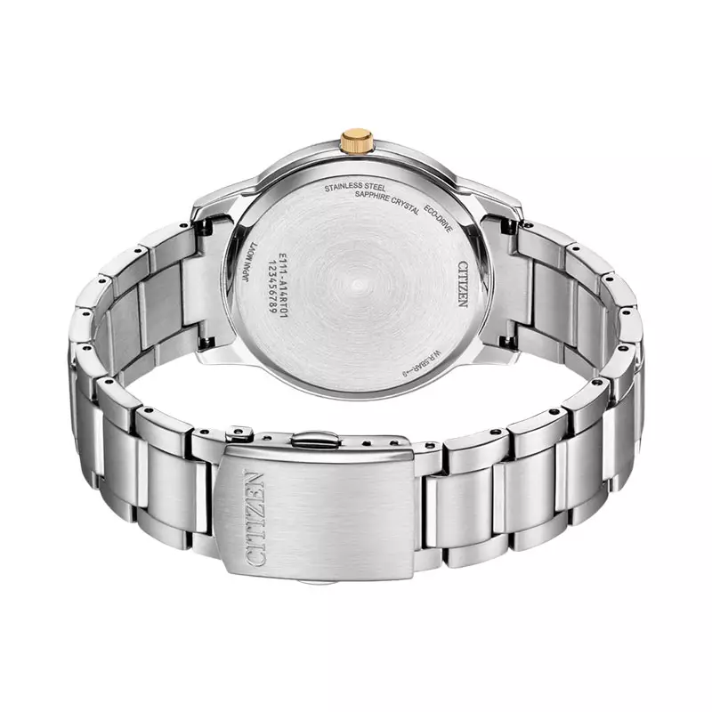 Jual Citizen Jam Tangan Pria Citizen Eco Drive BM6977-70E Men Black Dial Stainless Steel Strap ...