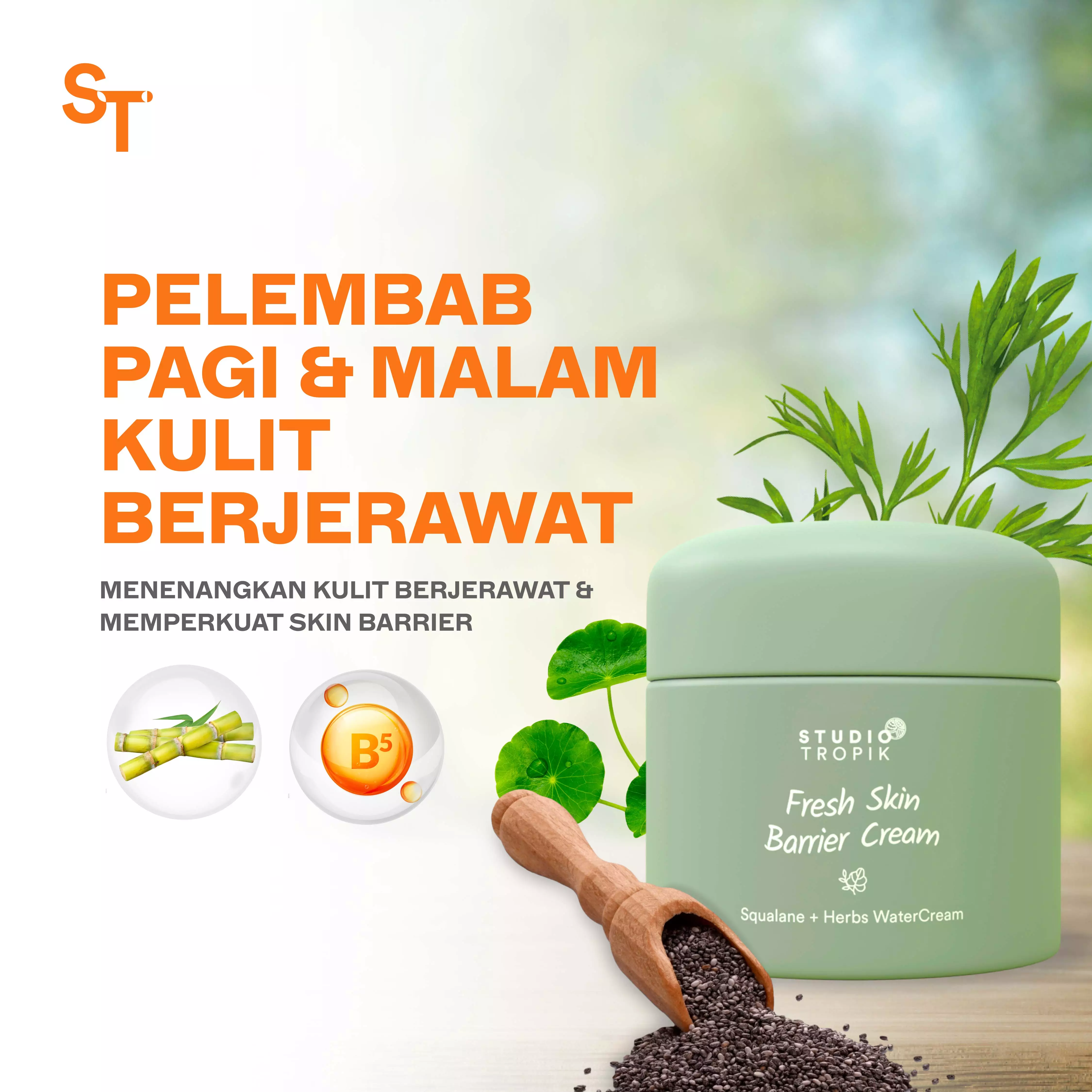 Jual Studio Tropik Studio Tropik Fresh Skin Barrier Cream Original 2024 ...