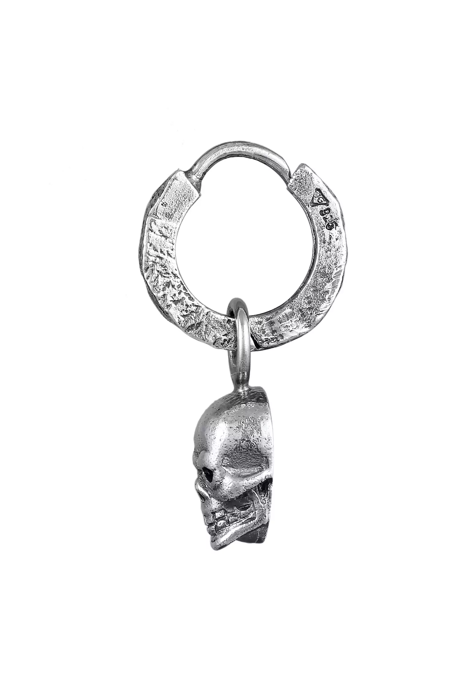 Buy Kuzzoi Men's Silver Skull Hoop Earring 2026 Online | ZALORA