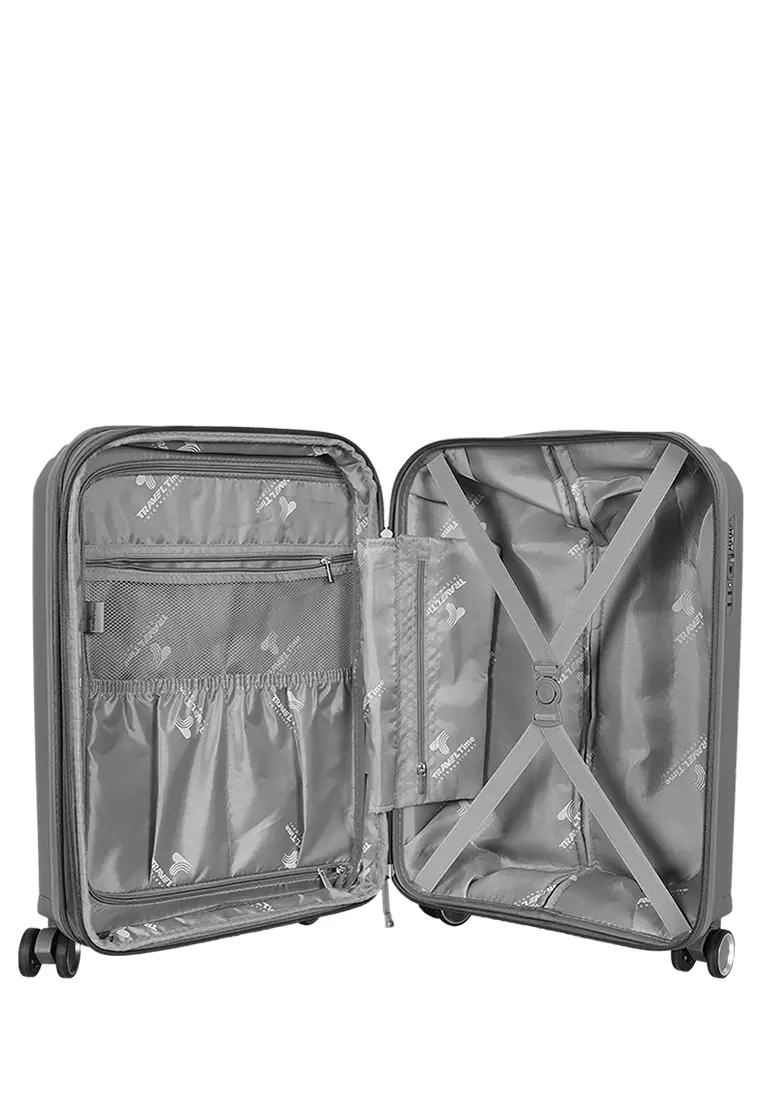 Jual Travel Time Koper - Trolley Case Travel Time HY821 20 inch - Dark ...