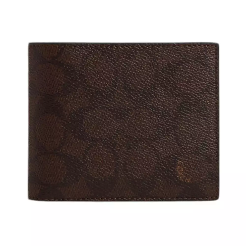 Jual Coach Coach 3 in 1 Signature Coated Canvas Wallet Mohogany Multi Original 2024 | ZALORA ...