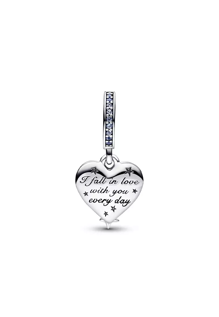 Buy PANDORA PANDORA Celestial Shooting Star Heart Double Dangle Charm Online | ZALORA Malaysia