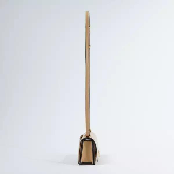 Jual Coach Tas COACH BANDIT C LOGO GHW TAN SMOOTH LEATHER FLAP CROSS ...