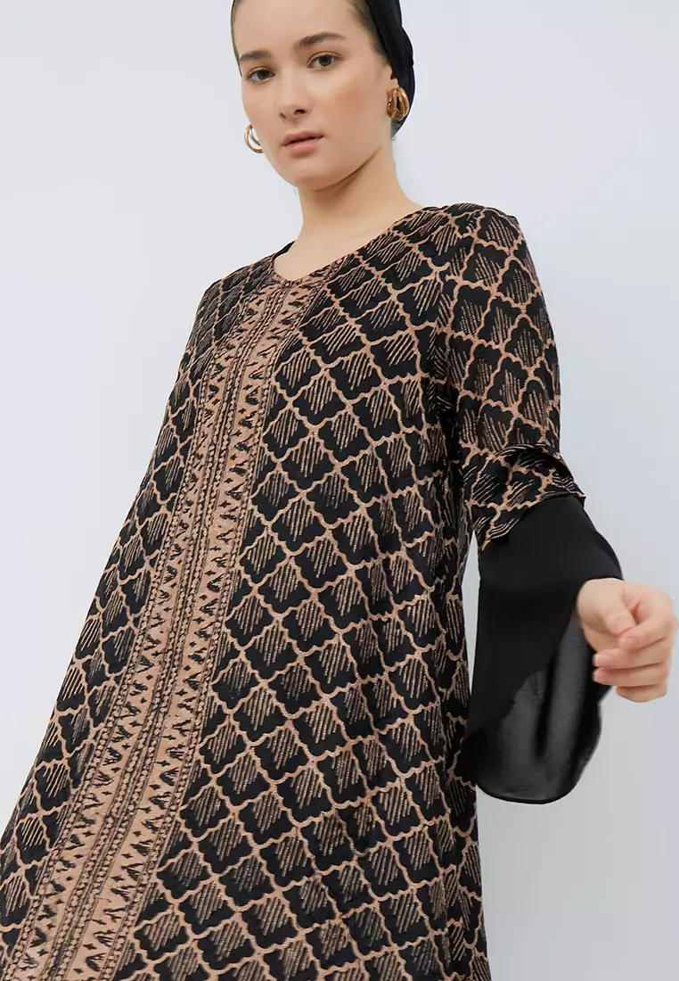 Jual Catalia Batik Batik Dress Shireen Series - Midnight Black Original ...