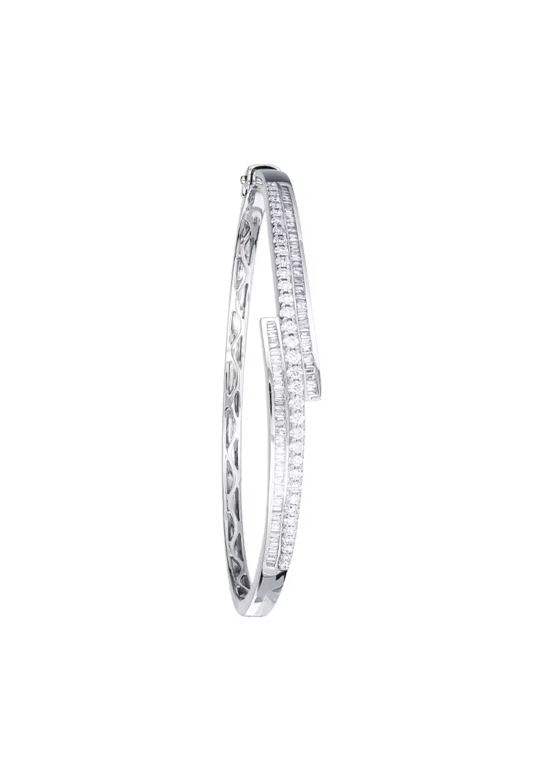 Buy TOMEI TOMEI Diamond Bangle, White Gold 585 Online | ZALORA Malaysia