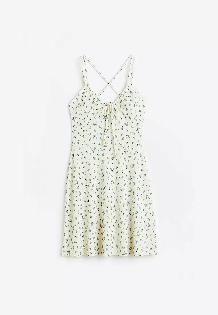 Buy H&m Crinkled Drawstring-detail Dress 2024 Online | Zalora