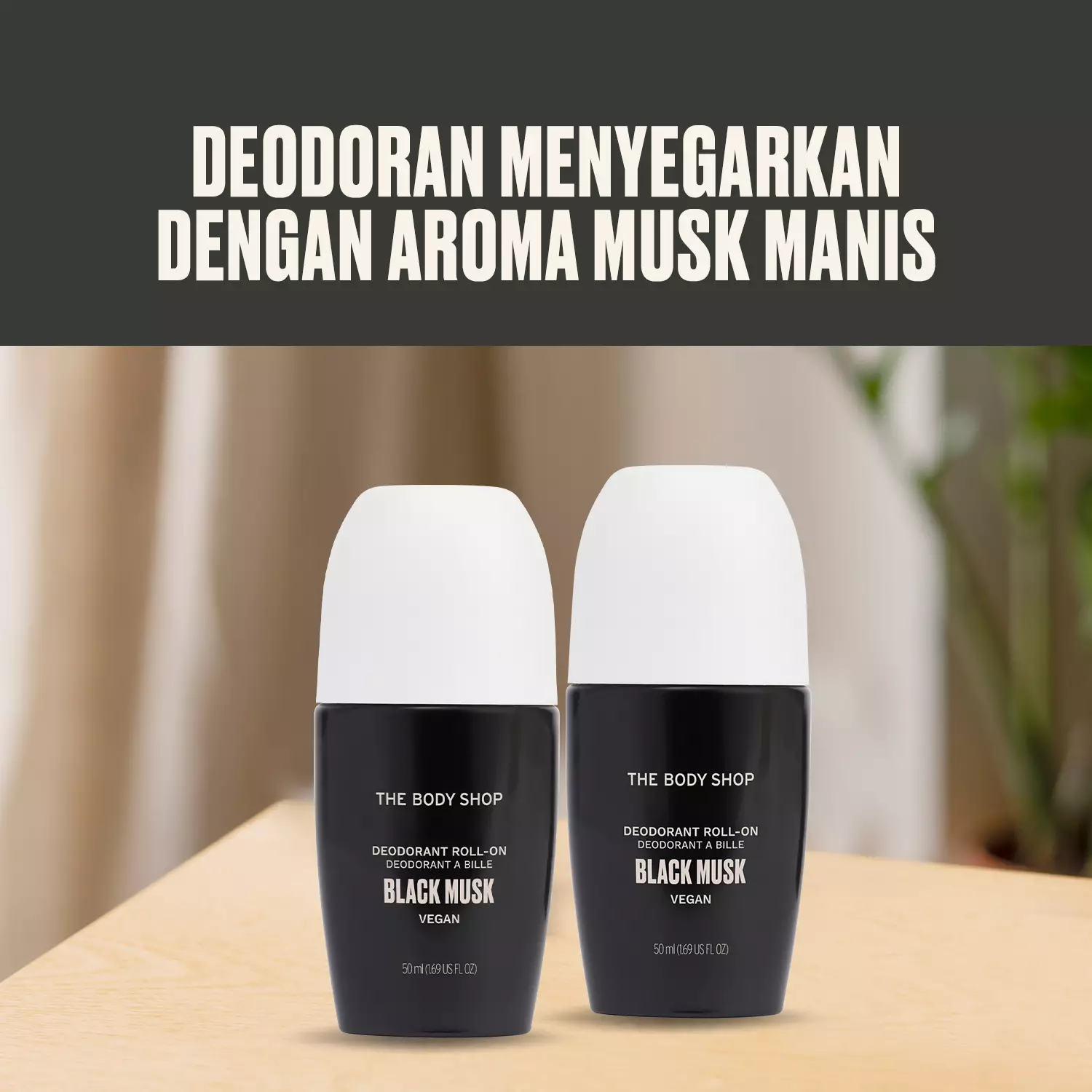 Jual The Body Shop Special Bundle: Duo Black Musk Deodorant 50ml ...