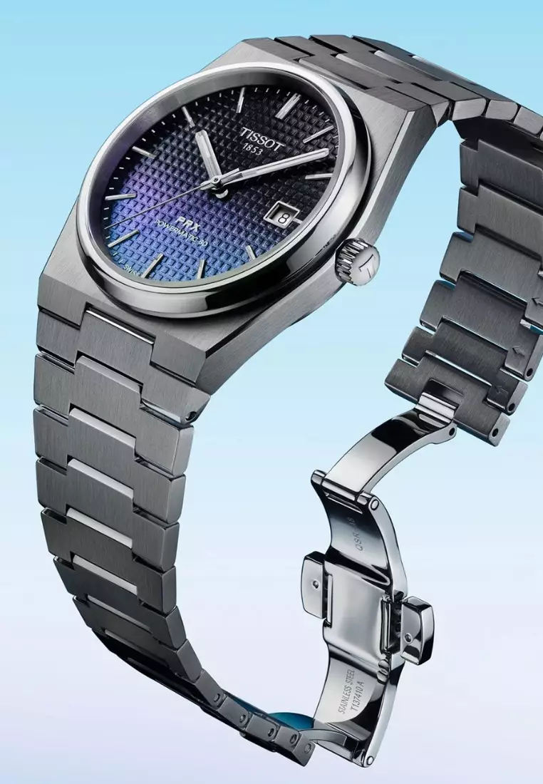 Buy TISSOT Tissot PRX Powermatic 80 40mm Gradient Black Chameleon Dial ...