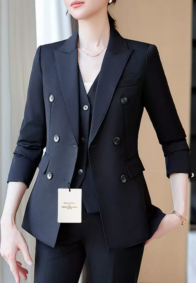 Buy HAPPY FRIDAYS Elegant Fashionable Commuter Suit Set YGH-EM6612set ...