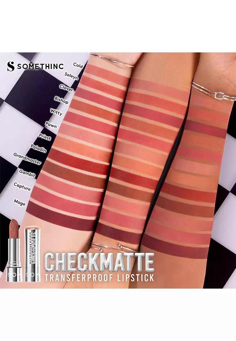 Buy Somethinc Checkmatte Transferproof Lipstick - 01 Bishop Online | ZALORA Malaysia