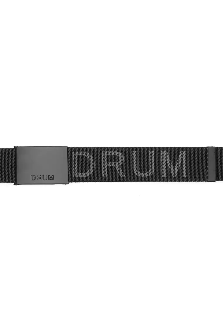 Buy DRUM DRUM Plate buckle Woven belt- Black Online | ZALORA Malaysia