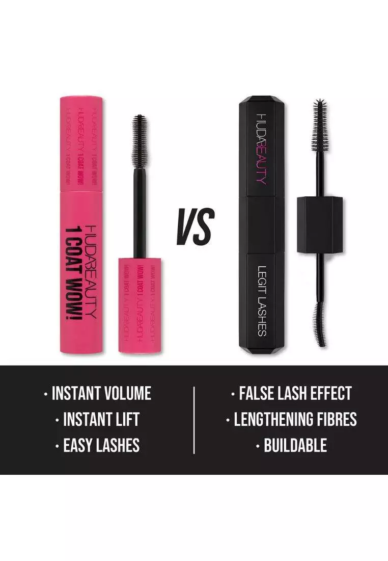 Buy Huda Beauty Huda Beauty 1 Coat WOW! Extra Volumizing and Lifting Mascara Online | ZALORA ...