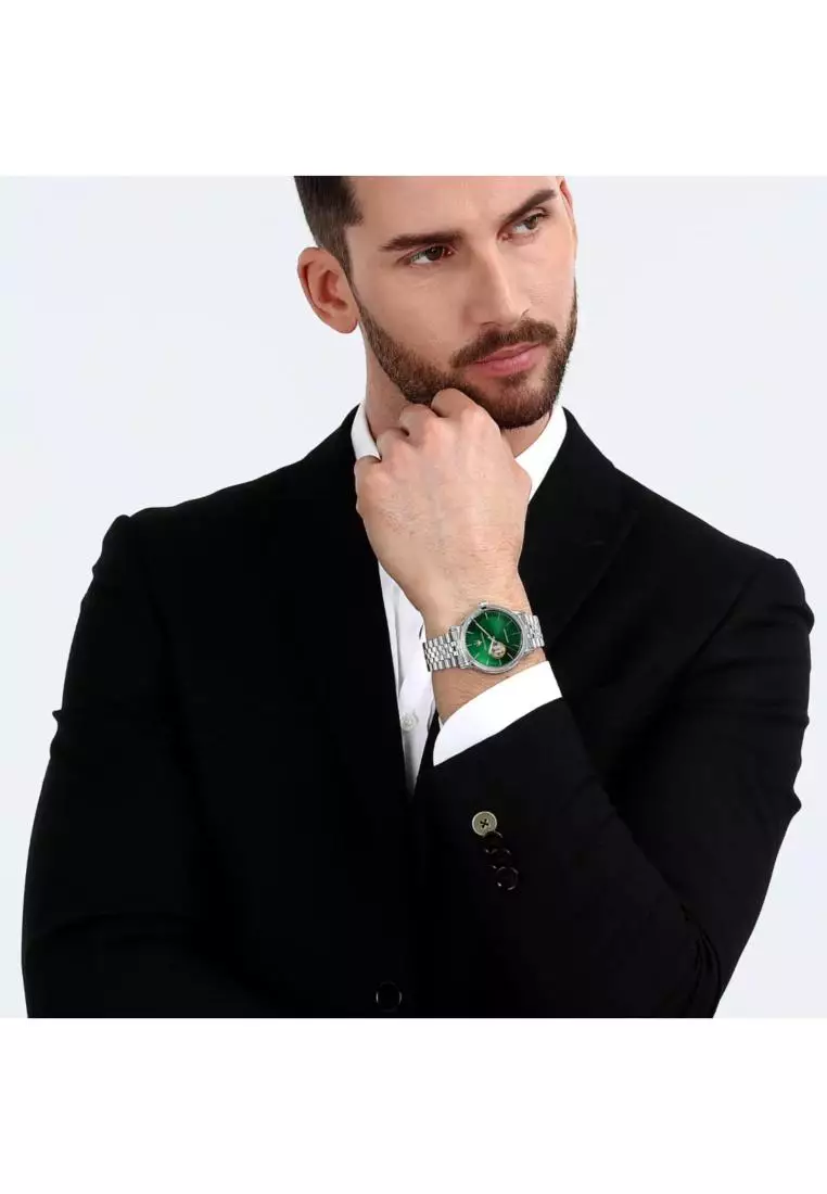 Buy Maserati Maserati Green Dial Silver Stainless Steel Strap Men Watch ...