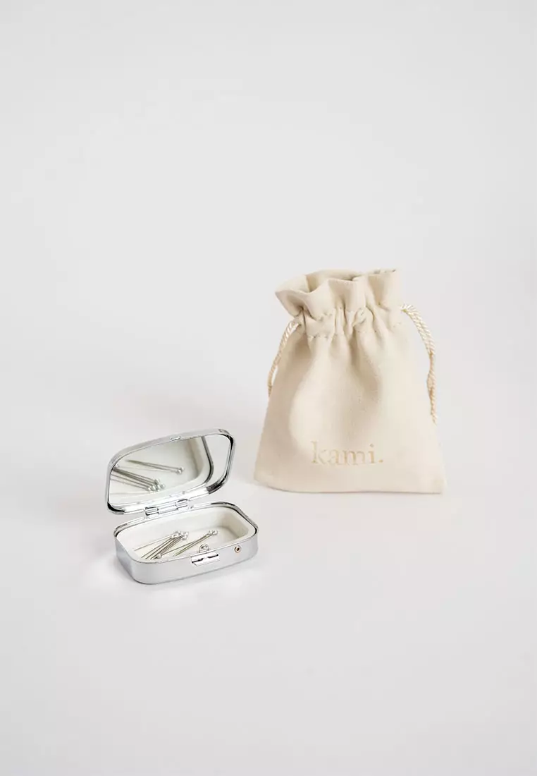 Jual KAMI Kami. Signature Pin Box Accesories Blue Silver Original 2025 ...