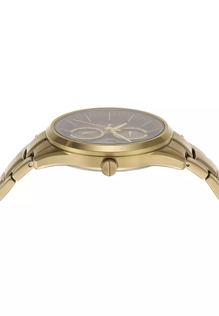 Buy Armani Exchange Dante Gold Stainless Steel Watch AX1875 2025 Online ...