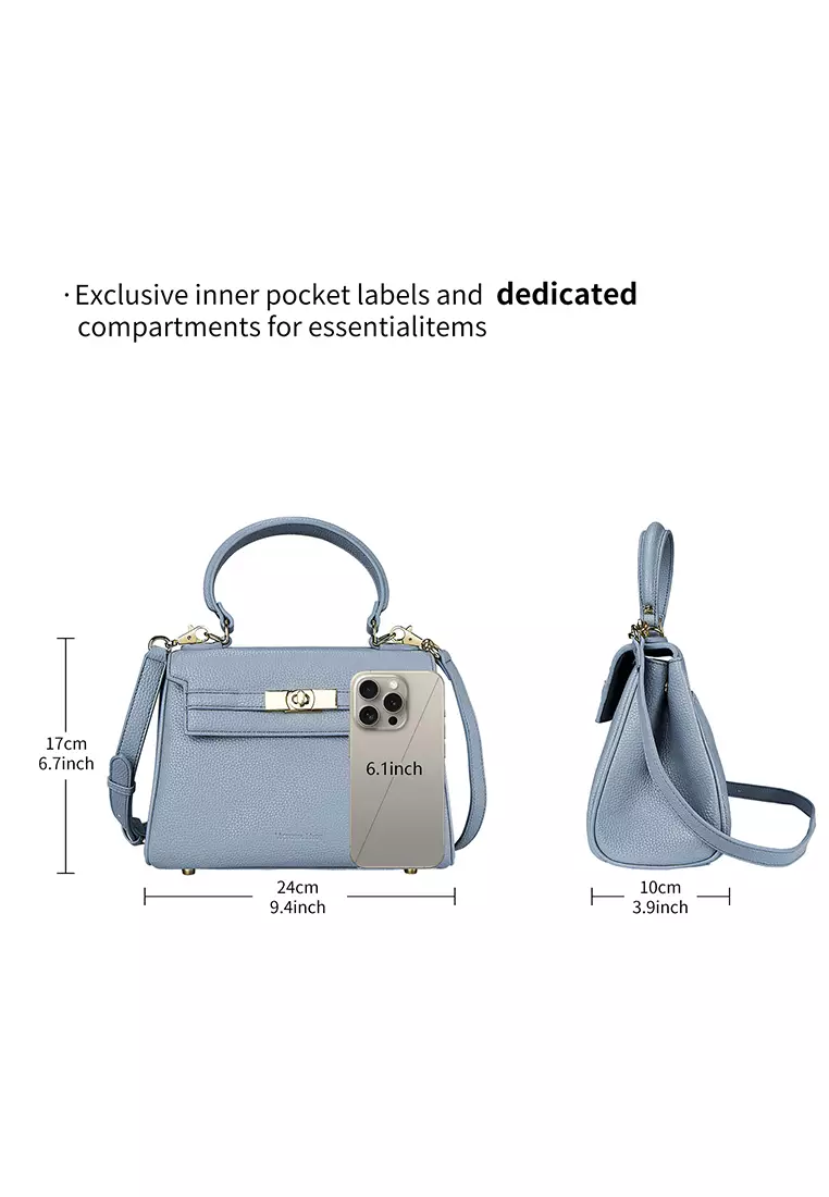 Buy Victoria Hyde London Small Leather Top Handle Bag, Victoria S ...