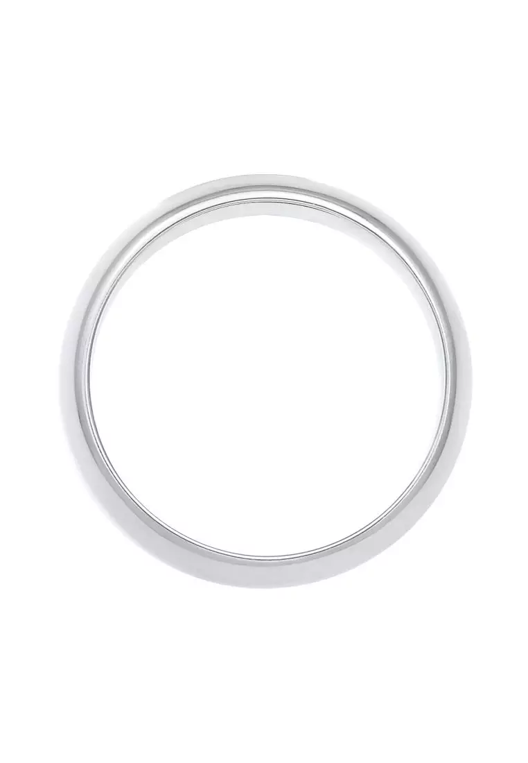 Buy Kuzzoi Men's Silver Dome Band Ring 2026 Online | ZALORA