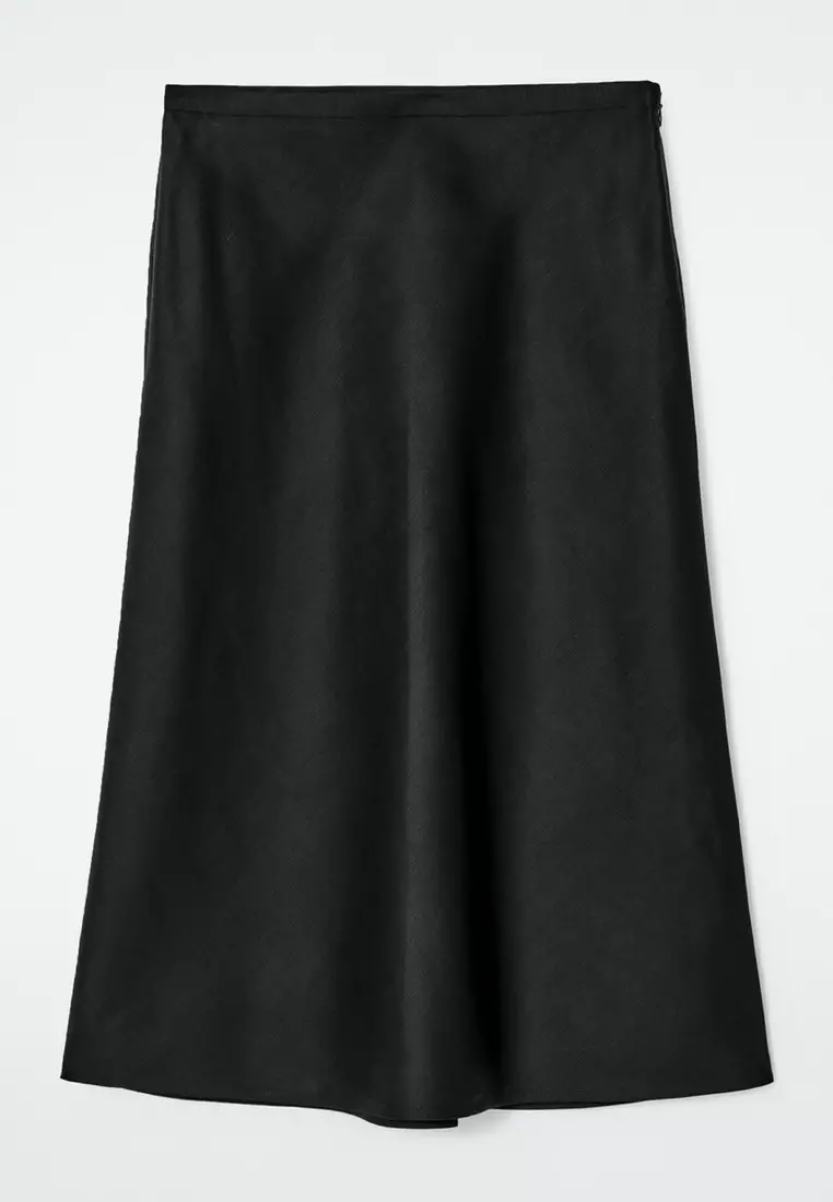 Jual COS LINEN-BLEND MIDI COLUMN SKIRT Original 2025 | ZALORA Indonesia