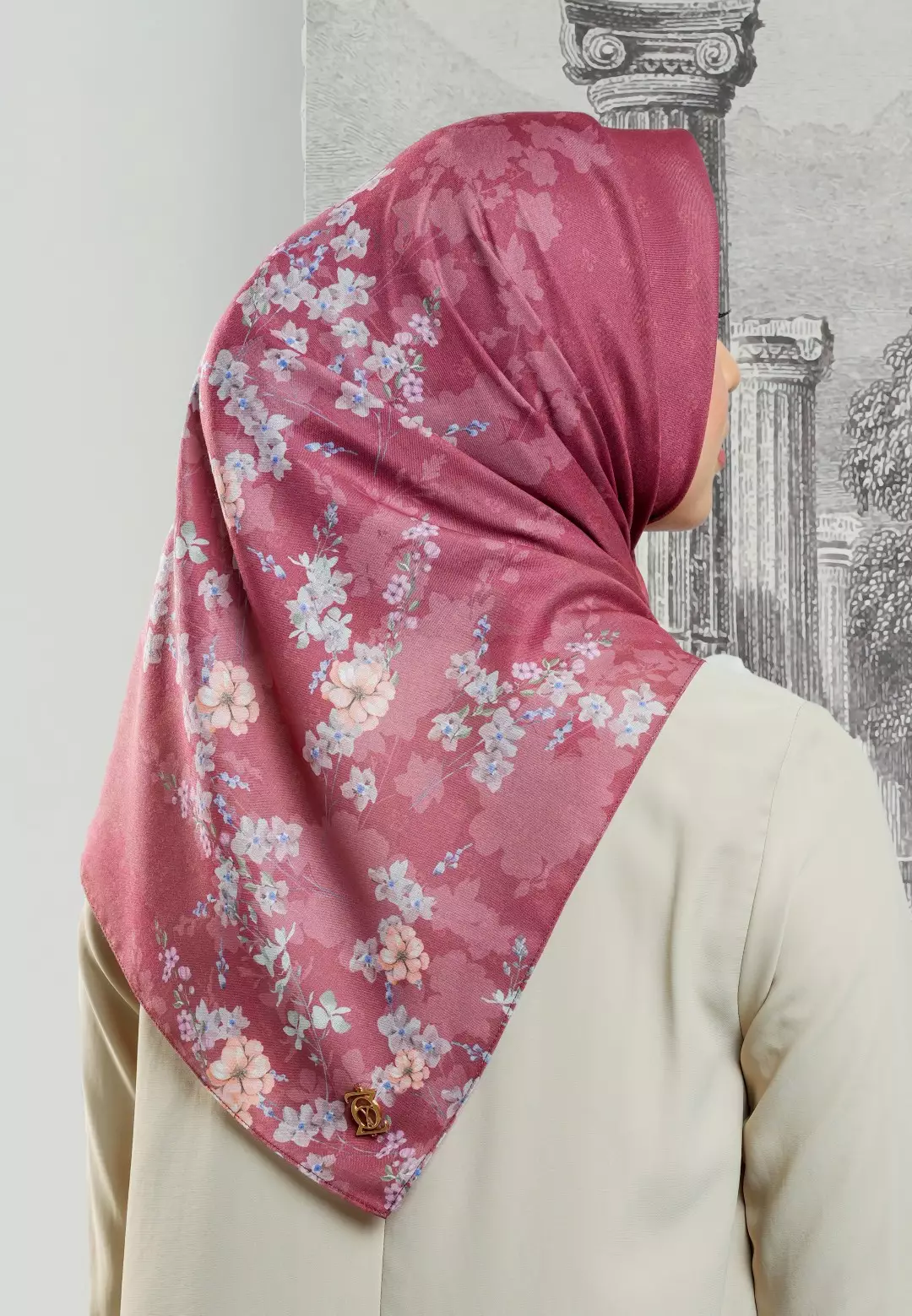 Jual ZOYA SAVANA Scarf Teracotta - Kerudung Hijab Segiempat Motif With BOX - Bahan Nesla ...