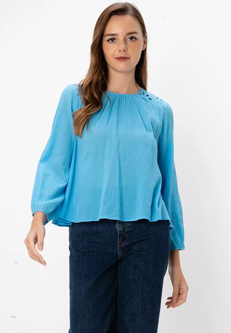 Buy Vero Moda Olina Woven Top 2025 Online | ZALORA Philippines