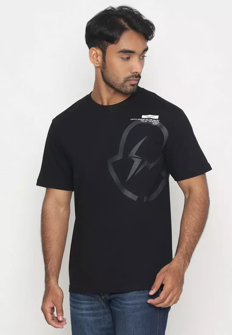 Jual NX NX T-Shirt Cotton Combed Tebal Pria 207370071 Original 2025 ...