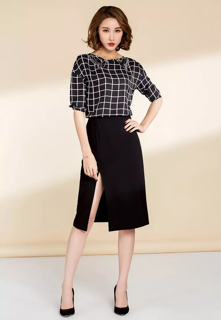 Buy A-IN GIRLS Two-Layers Of Chiffon OL Dress 2025 Online | ZALORA ...