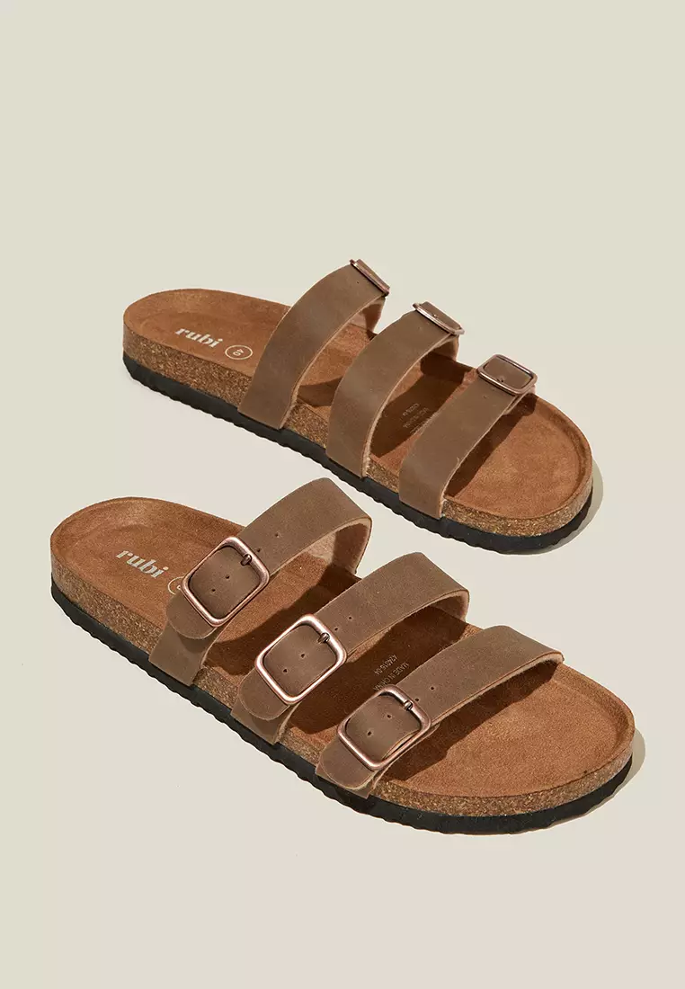 Buy Rubi Rex Triple Strap Slide Sandals 2025 Online | ZALORA Philippines