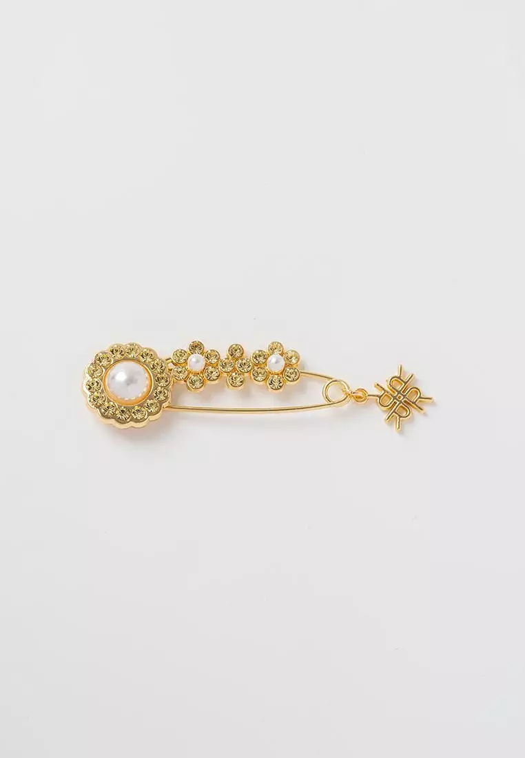 Jual Riamiranda Ria Miranda Gold Aima Brooch Original 2024 | ZALORA ...