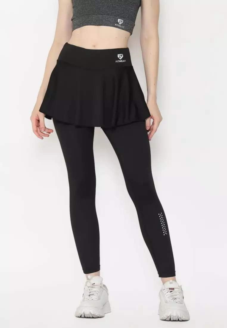 Jual FITWEAR Fitwear - Rok + Legging Olahraga Wanita MARLINE ANKLE DOTS ...