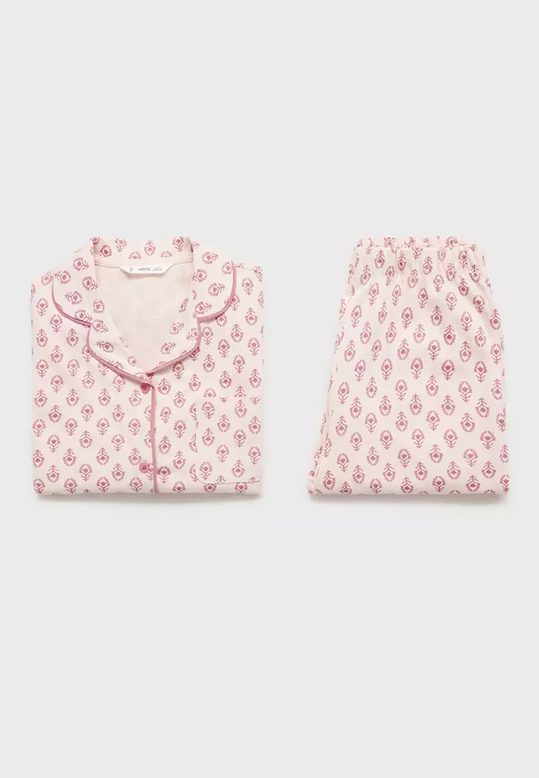 Buy MANGO KIDS Printed Cotton Pyjamas Online | ZALORA Malaysia