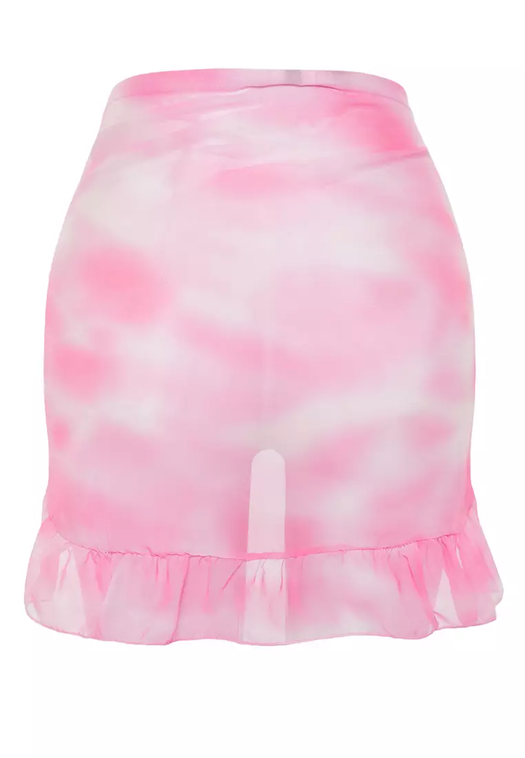 Jual Trendyol Ruffle Pareo Mini Skirt Original 2024 | ZALORA Indonesia