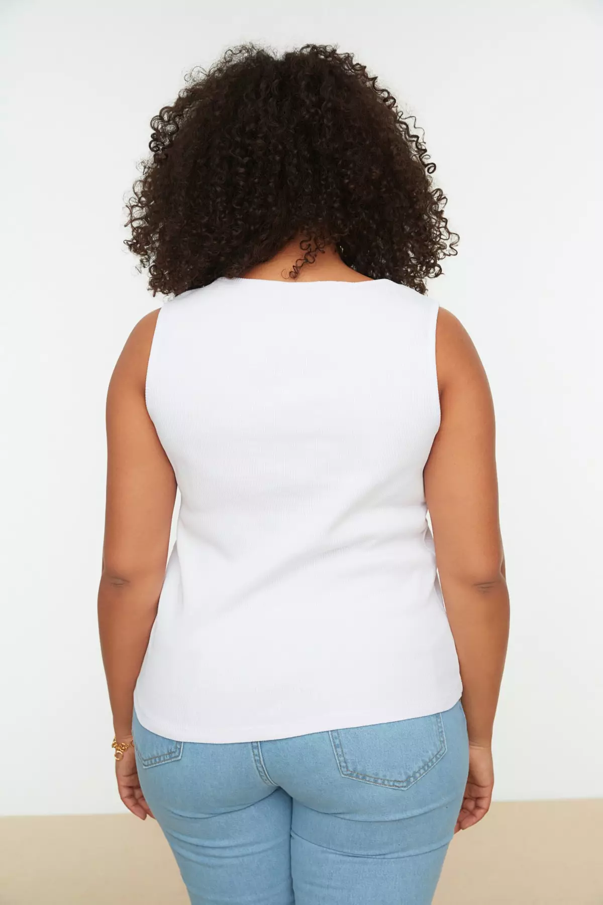 Buy Trendyol Plus Size Square Neck Tank Top Online | ZALORA Malaysia
