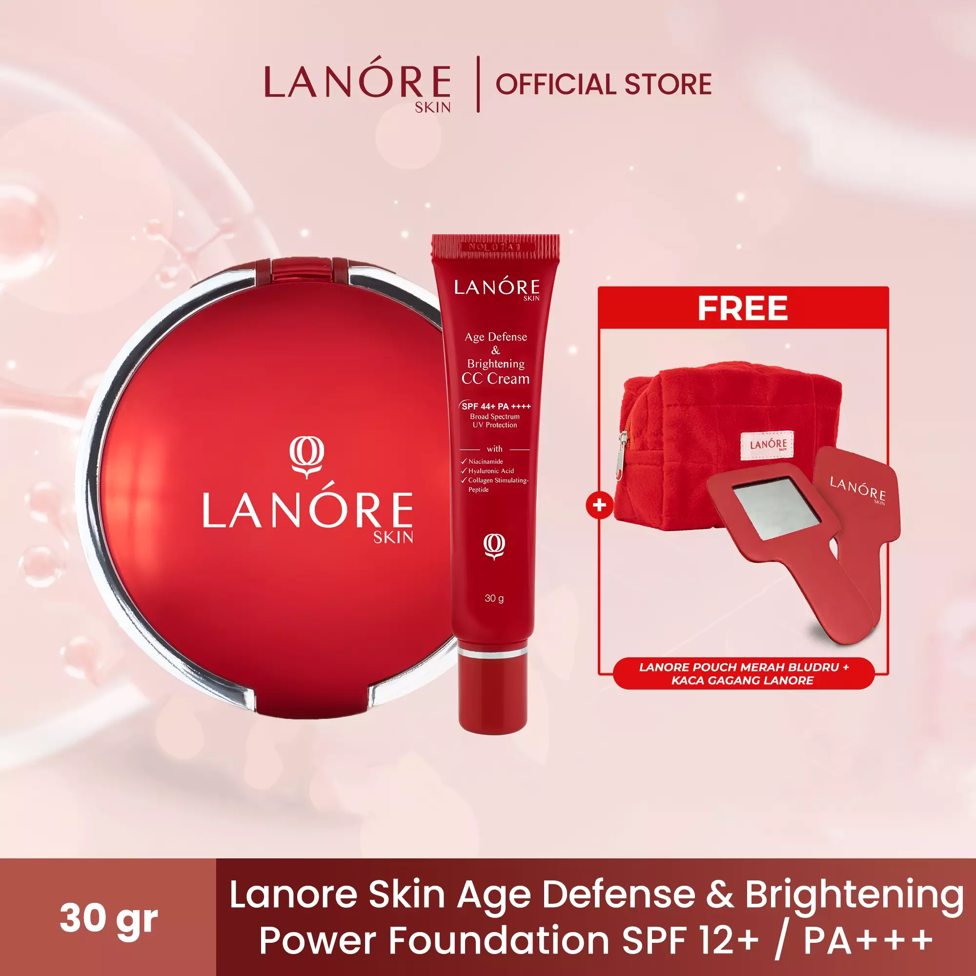 Jual LANORE Paket Lanore Skin Age Defense & Brightening Powder ...