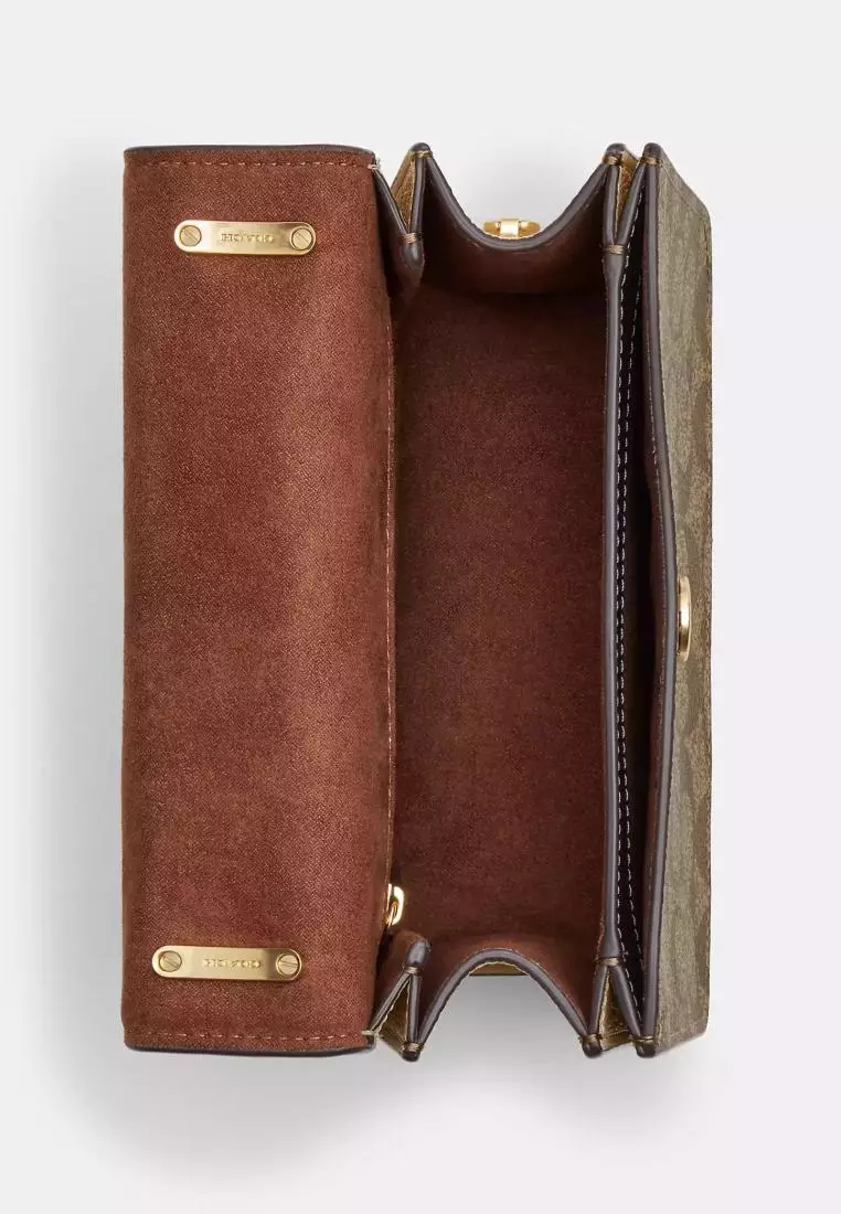 Jual Coach Coach Morgan Square Crossbody In Colorblock Signature Canvas ...