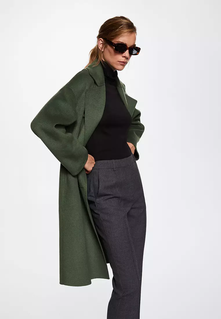 Buy Mango Handmade Oversized Wool Coat 2025 Online | ZALORA Philippines