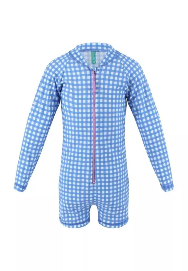 Buy Funfit Junior & Kids Sunsuit (Unisex) in Gingham Summer Print ...
