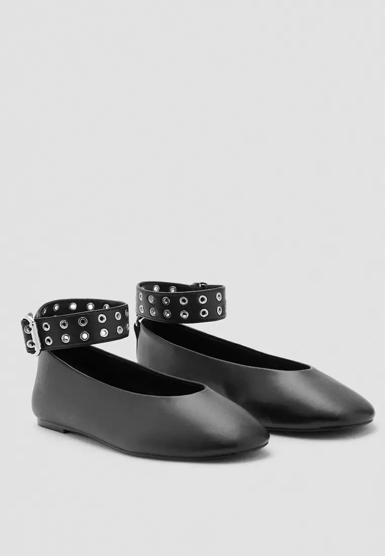 Jual Mango Ballet Flats with Eyelet Strap Original 2025 | ZALORA ...