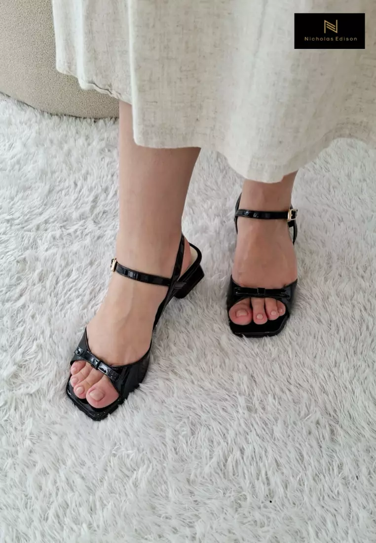 Jual NICHOLAS EDISON Nicholas Edison Heel Lani Black Original 2025 ...