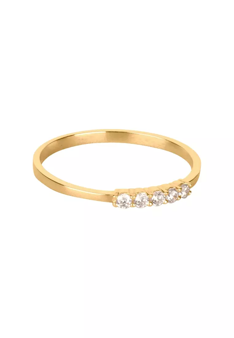 Buy Foundry Line Stacker Ring 14k Gold 2025 Online | ZALORA Philippines