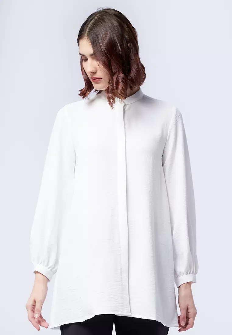 Jual Executive Puff Sleeves Tunic Original 2025 | ZALORA Indonesia