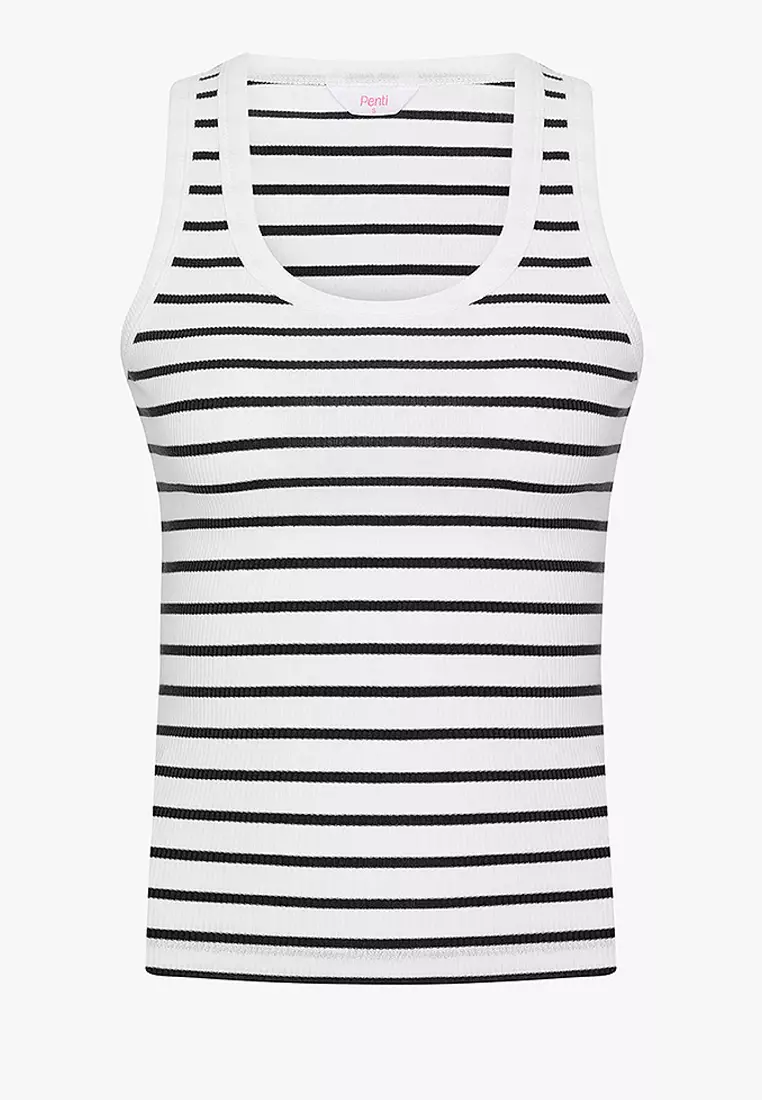 Jual Penti Basic Stripe Optic Top Original 2025 | ZALORA Indonesia