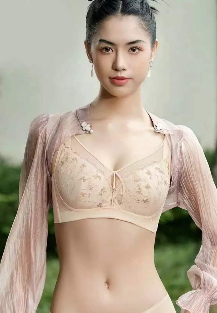 Buy LYCKA MMB1069 LYCKA Lady Posture Bra Beige Online | ZALORA Malaysia