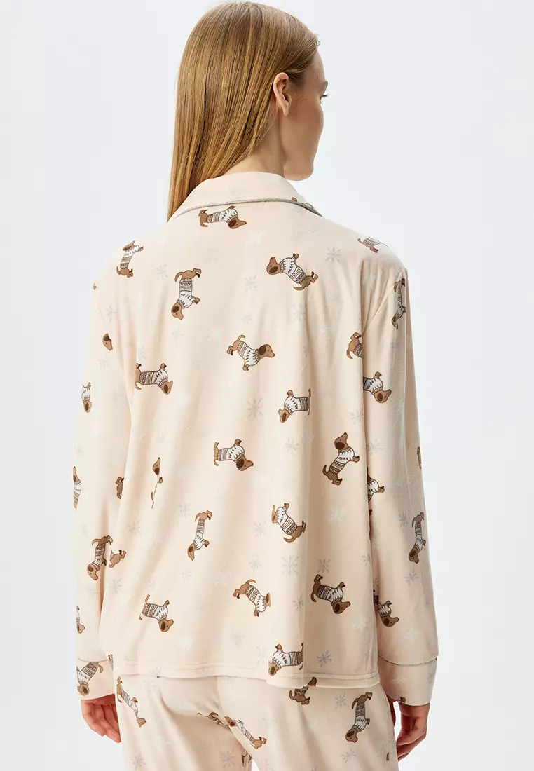 Buy KOTON Dog Print Pyjama Top 2026 Online | ZALORA