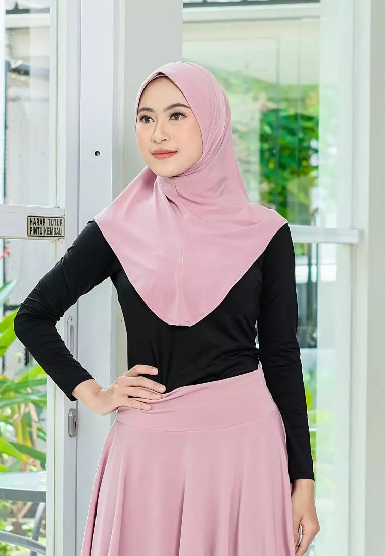 Jual My Daily Hijab Maisa Hijab Sporty Dusty Pink Original 2026 ...